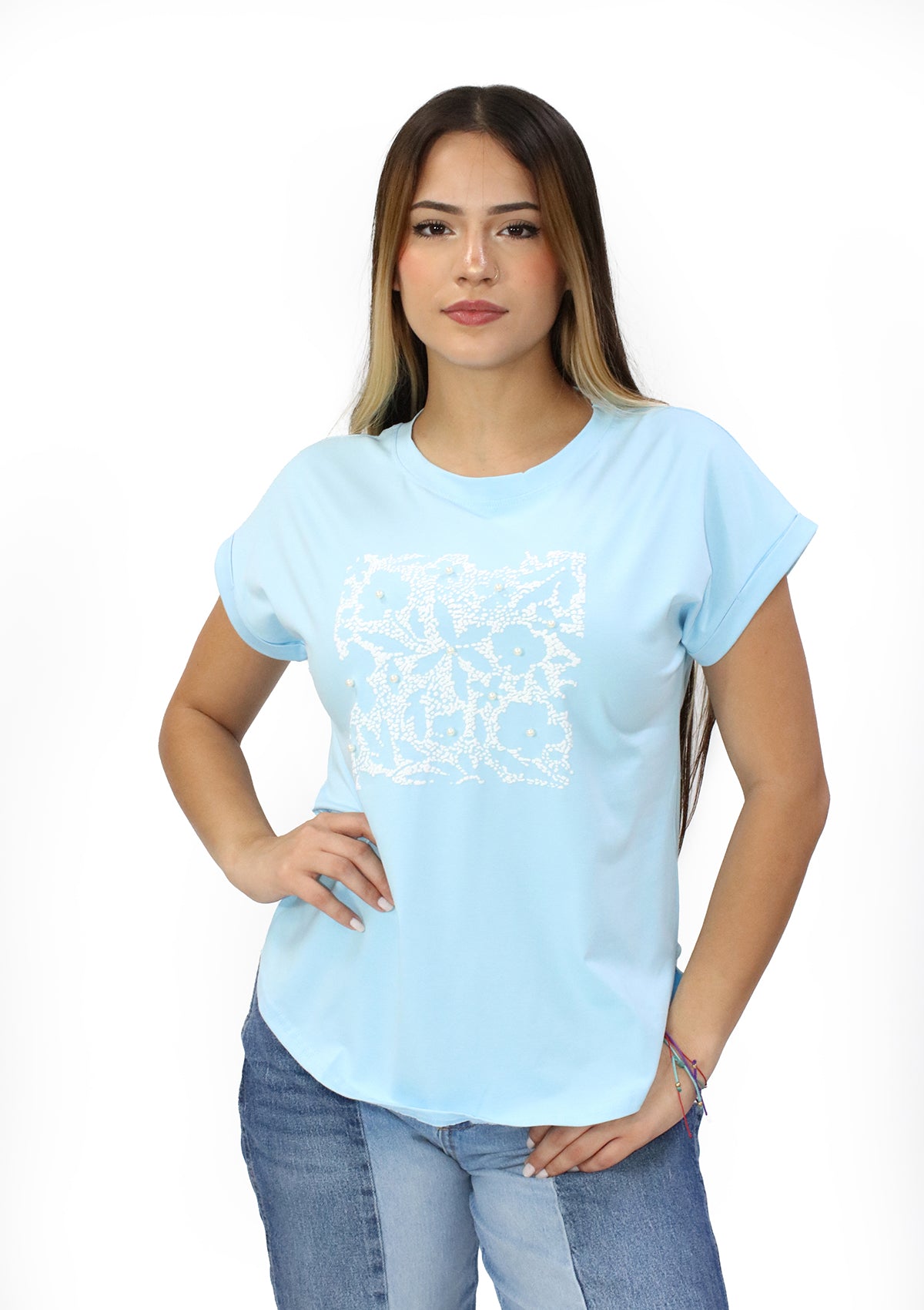 TA-TB-40 Blue TShirt de Mujer – Pompis Stores